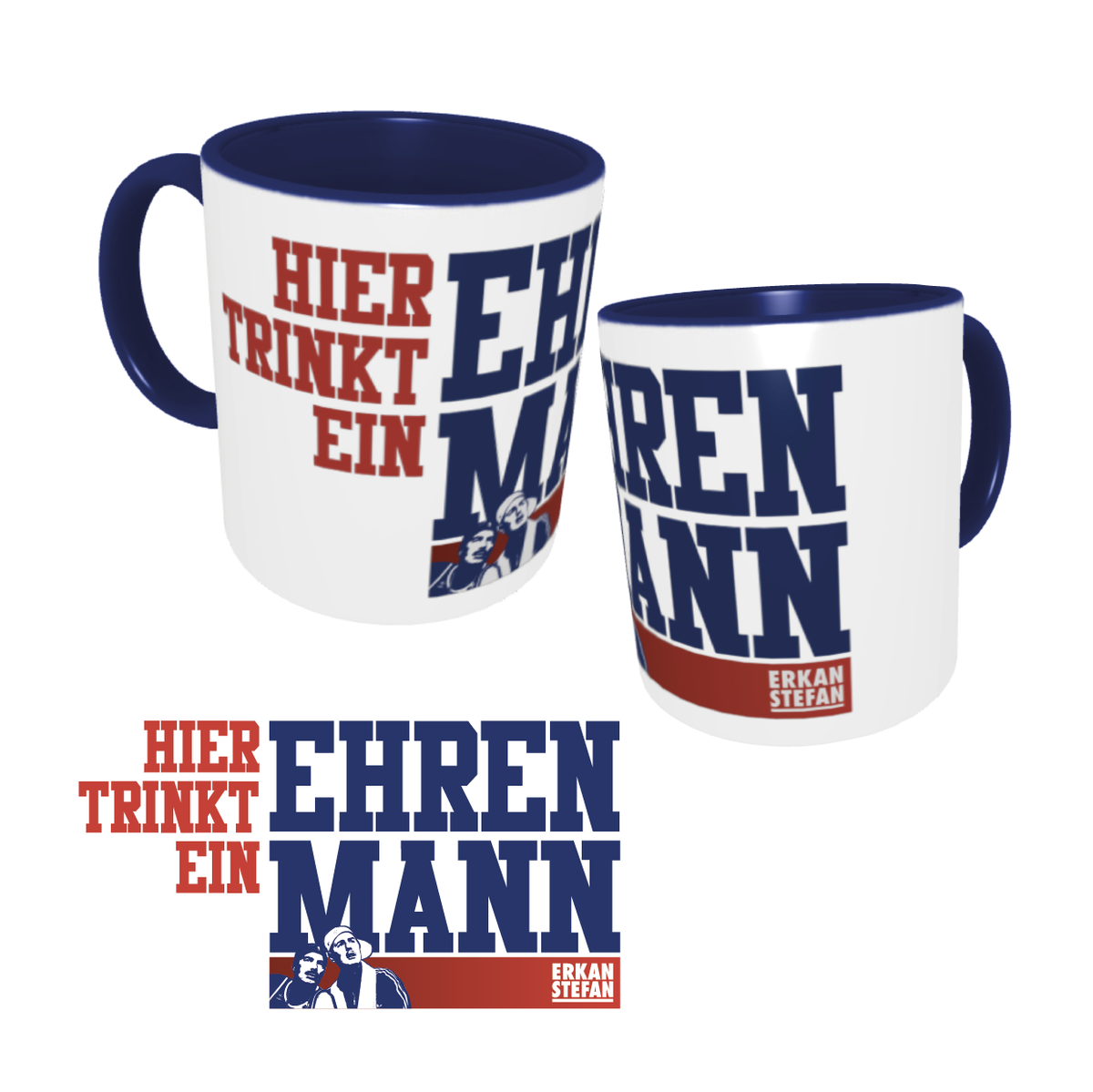 „EHRENMANN“ Keramiktasse – Merchhelden.com